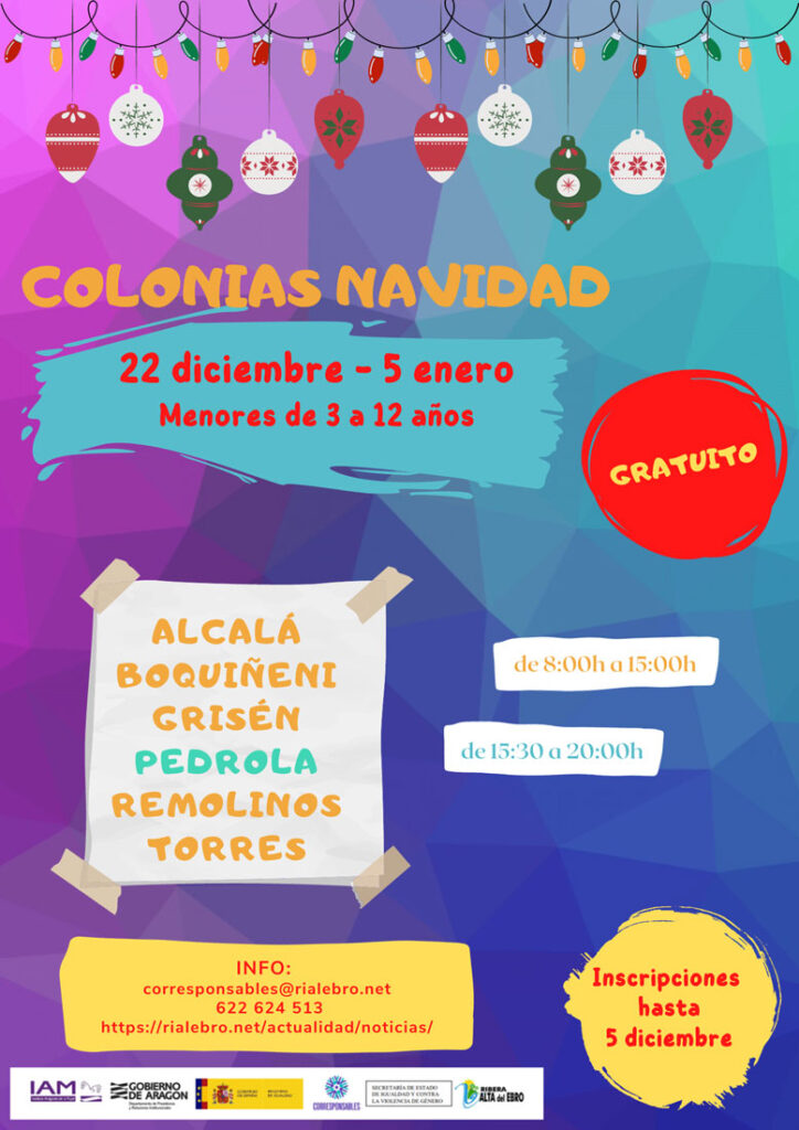 COLONIAS NAVIDAD. – Ayuntamiento de Luceni